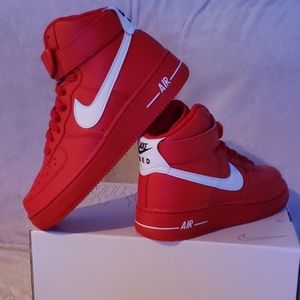 Nike | Shoes | Red High Top Air Force | Poshmark